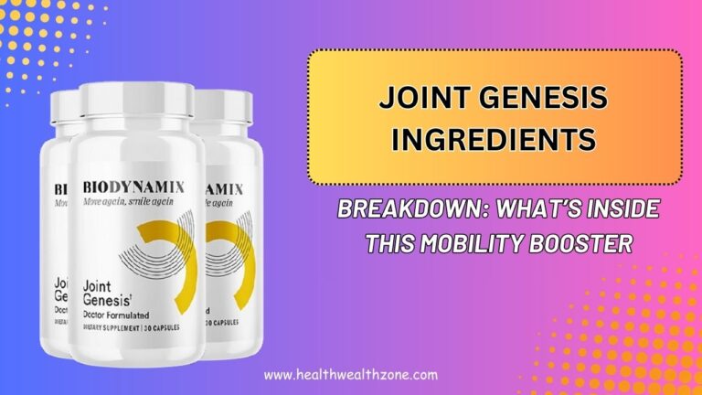 Joint Genesis Ingredients Breakdown – What’s Inside This Mobility ...