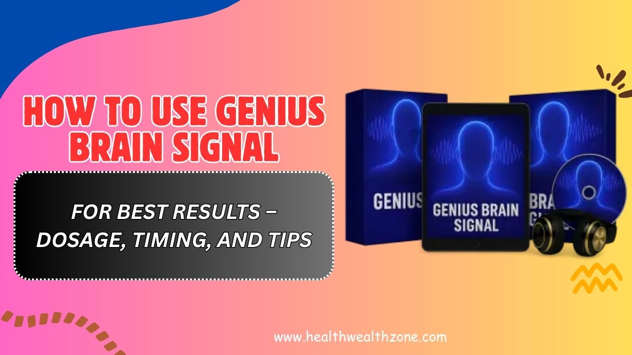 How to Use Genius Brain Signal for Best Results – Dosage, Timing, and ...